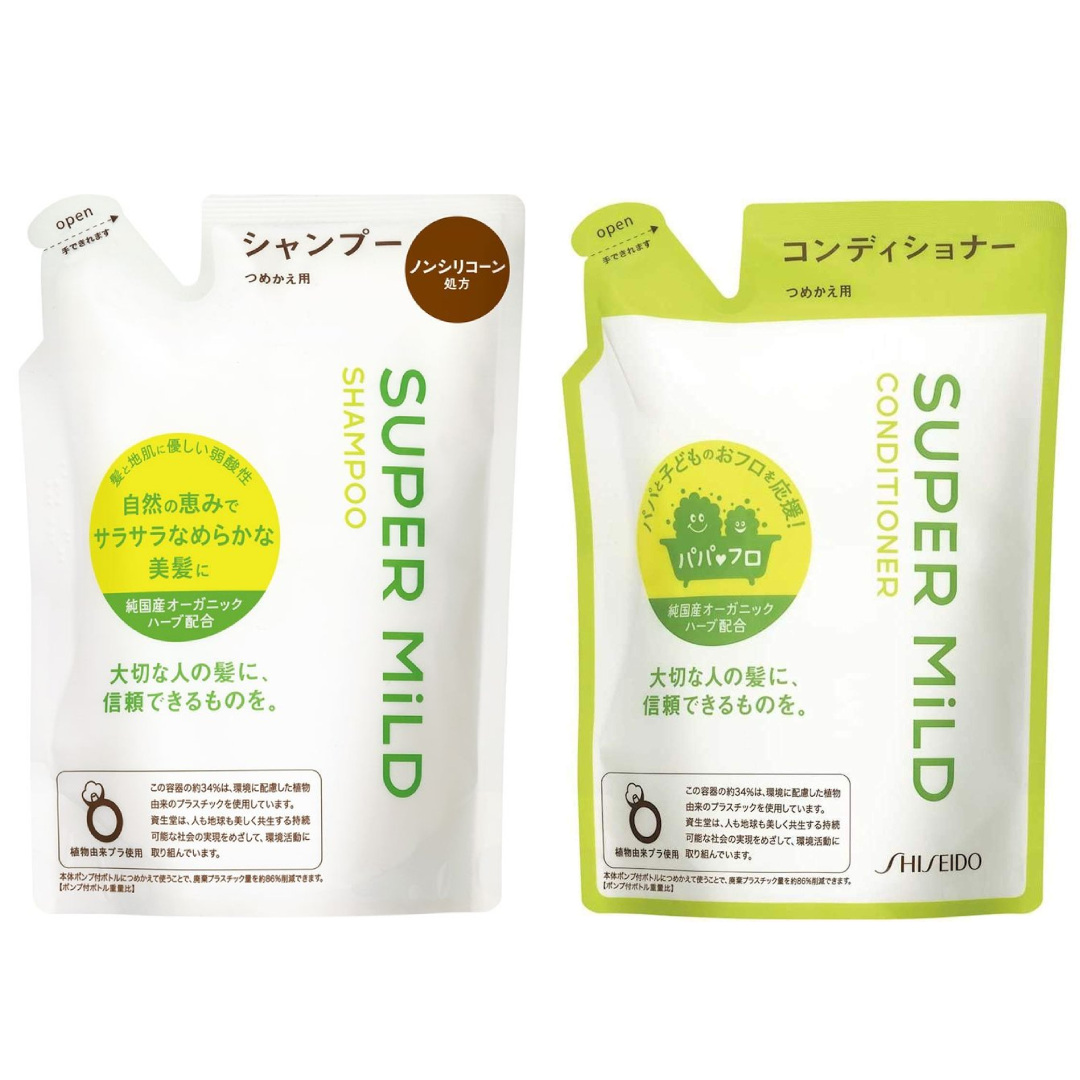 Shiseido Super Mild Shampoo / Conditioner 600ml (Refill available ...